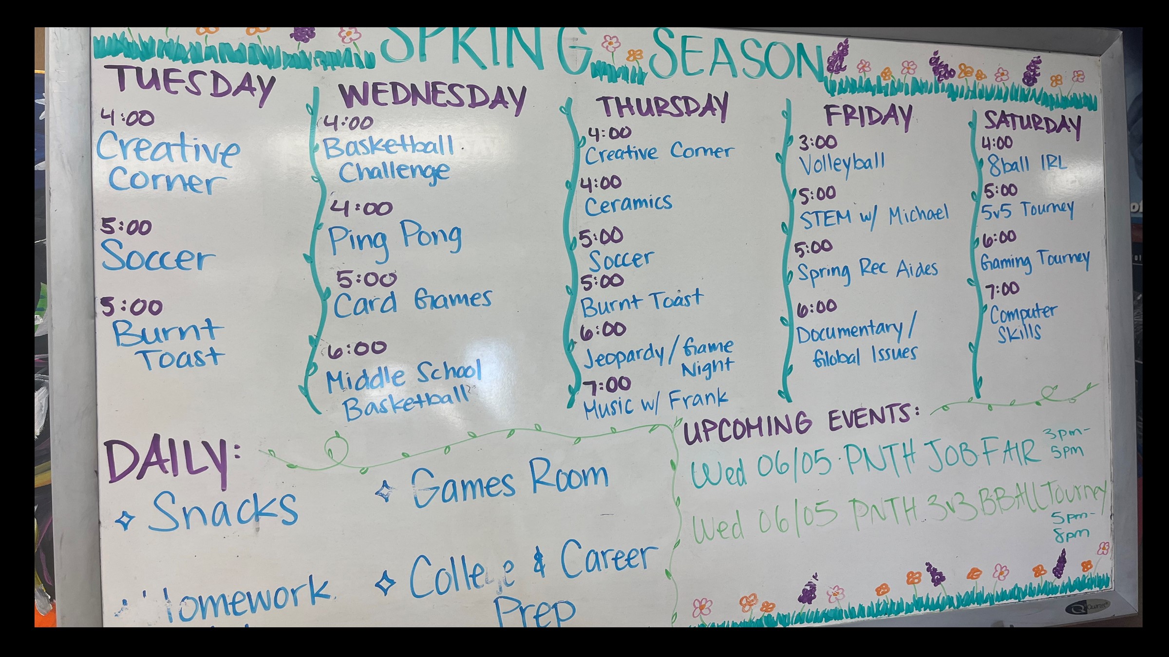 Spring Structured Programs at the Cab – White Center Teen Program